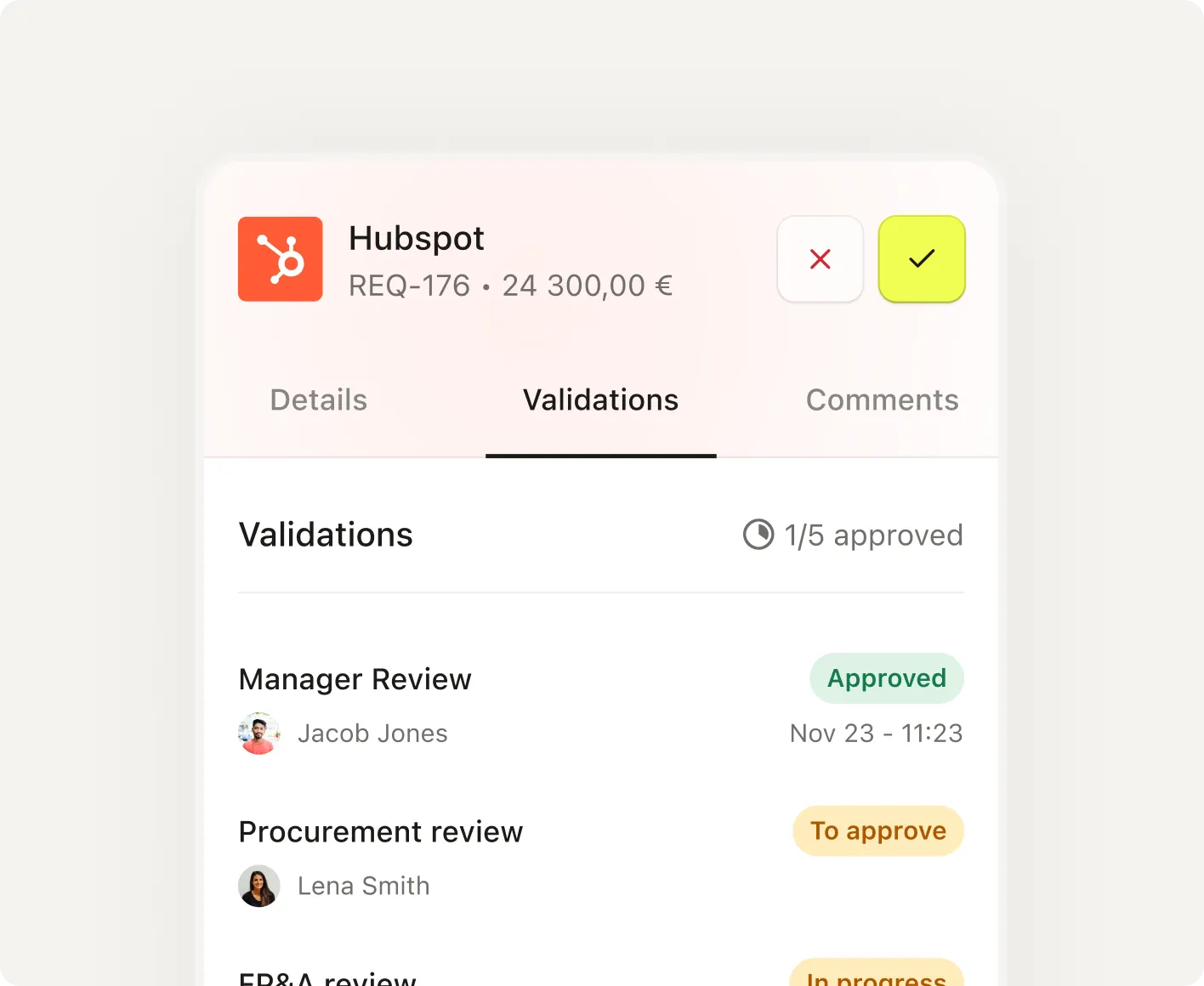 Approval workflows | Pivot